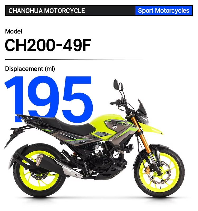 CH200-49F Automatic Transmission Motorcycle Two Wheeled Motorcycle ...