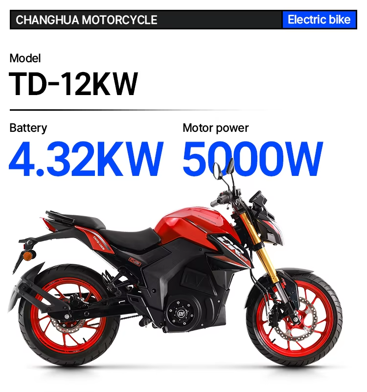 Factory Direct Sale 5000W Electric Moto Battery Motorcycles from China ...